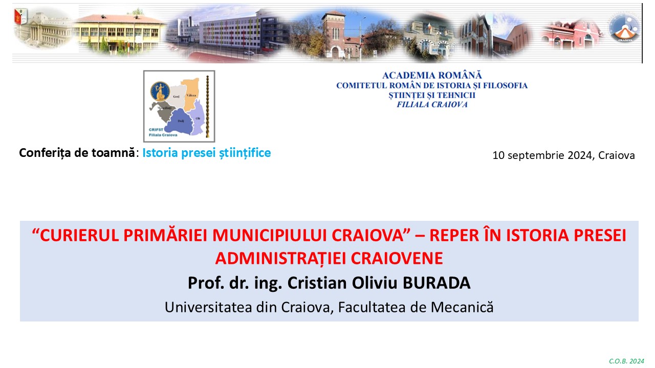 “Curierul Primăriei Municipiului Craiova” – Reper în istoria presei ...
